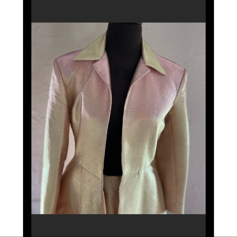 Vintage Metallic James Purcell Skirt Set - Gem